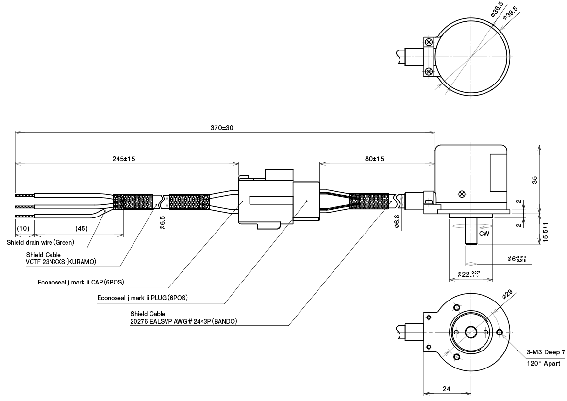 电位器 CP36U｜尼得科科智博电子(上海)有限公司｜尼得科科智博电子(上海)有限公司